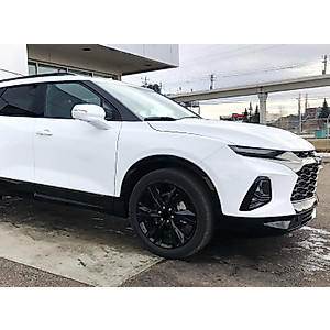 iJDMTOY Smoked Lens Amber Full LED Bumper Side Marker Light Kit Compatible With 2019-up Chevrolet Blazer, Powered by 27-SMD LED, Replace OEM Front Sidemarker Lamps