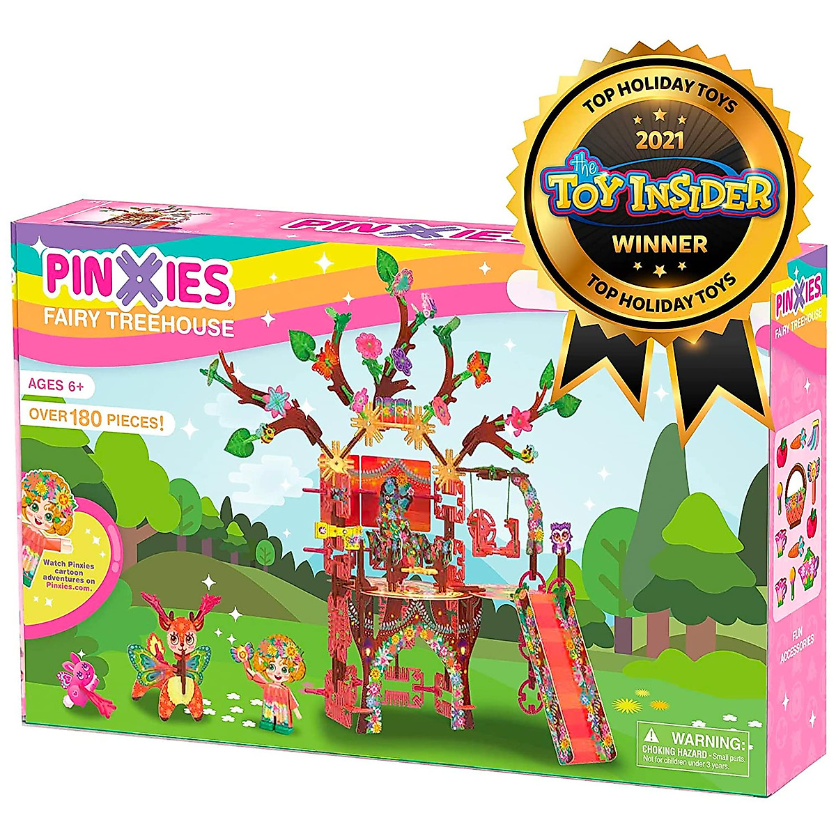 PINXIES Fairy Treehouse | Build-Your-Own Magical Forest Play Set, Kids 3D Puzzle Toy - STEM Girl Toys Ages 6-7 and Up
