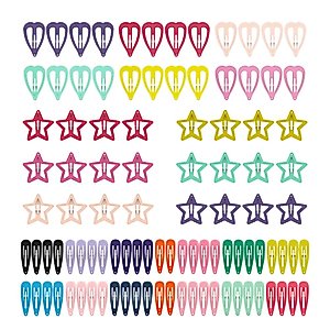 Snap Hair Clips, ECADY Non-slip Hair Barrettes for Girls, Women, Toddlers, Kids