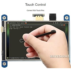 waveshare 4inch Resistive Touch Screen LCD Compatible with Raspberry Pi 4B/3B+/3A+/2B/B+/A+/Zero/Zero W/WH/Zero 2W CM3+/4 480×800 Resolution HDMI IPS Supports Windows