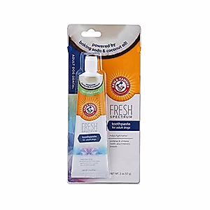 Arm & Hammer Fresh Spectrum Dog Toothpaste for Adult Dogs, 2 oz | Baking Soda Dog Toothpaste Coconut Mint to Fight Tartar, Polish & Whiten Teeth, & Freshen Breath