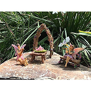 Musical Sisters Fairy Garden Set: 7 Pieces Miniature Fairy Garden Accessory