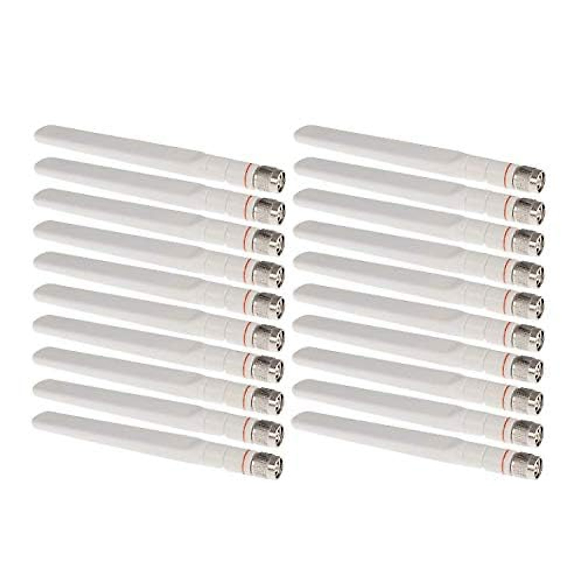 RW RoutersWholesale Cisco Compatible 2.4-GHz / 5-GHz Dual-Band (RP-TNC) AIRONET Antenna (White) (4PACK)