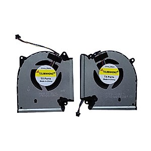 TXLIMINHONG New Compatible CPU and GPU Cooling Fan for ASUS ROG Strix G513QR G533Q G513QY G713QR G733QS Series FNAA DFSCK22D058830 13NR0540P02011 FNAB DFSCM227163927 13NR0540P01011 DC12V 1A Fan