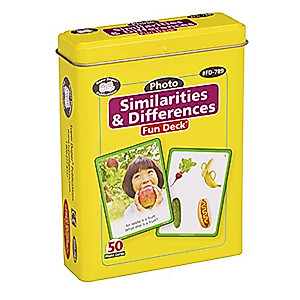 Super Duper Publications | Photo Similarities & Differences Fun Deck | Same & Different Describing Cards