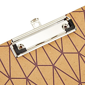 Juvale 8 Pack Cute Clipboards Bulk Supply with Low Profile Clip - Wooden Clip Boards for Office, School, Classroom, Fits Letter Size 8.5x11 and A4 Paper (8.8 x 12.4 in)