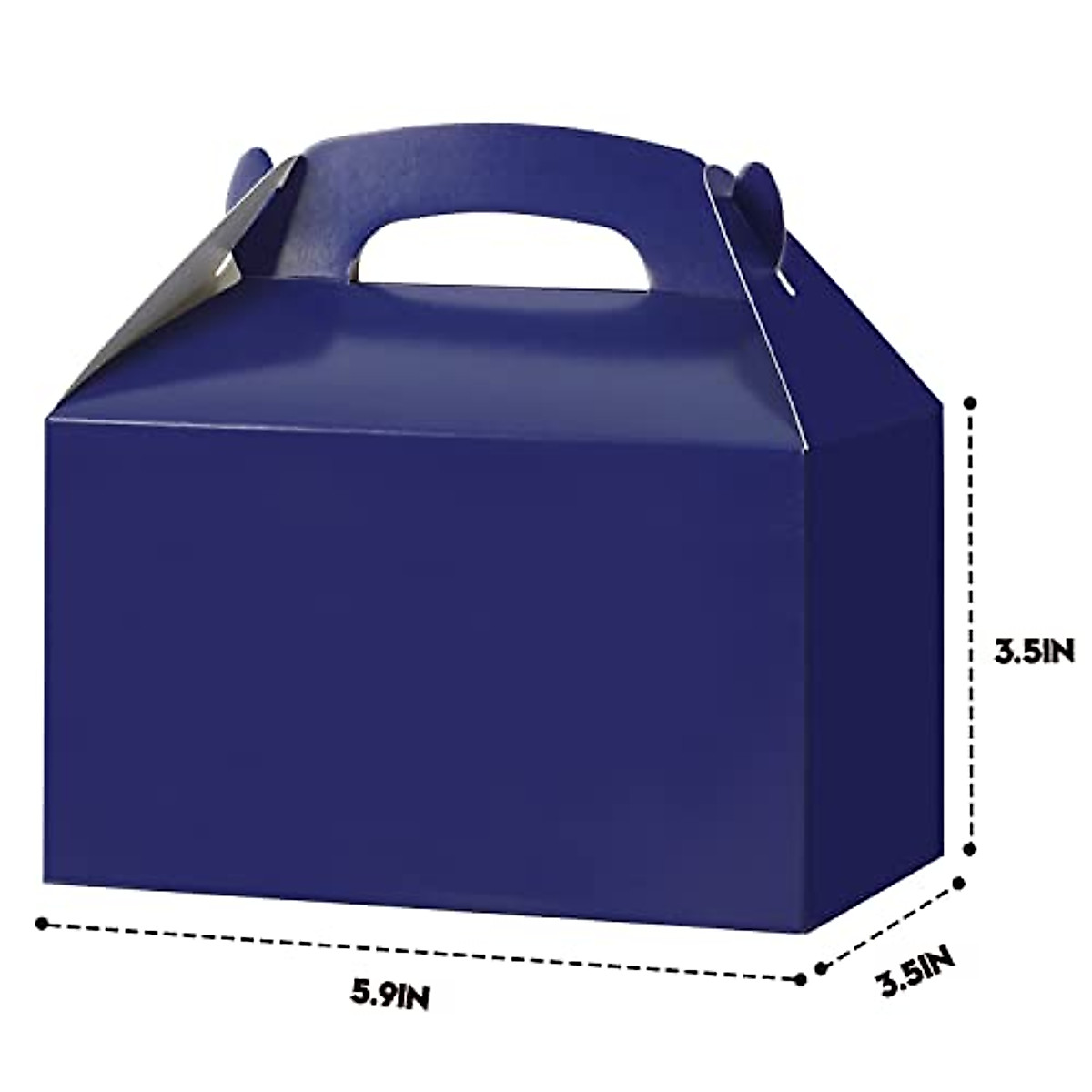 Navy Blue Treat Boxes 24 PCS Blue Candy Cake Gift Box DIY Favors Bag Snack Goodie Cardboard Dessert Boxes Prefect for Navy Blue Themed Birthday Party Gift Giving Wedding Baby Shower Graduation Party Supplies