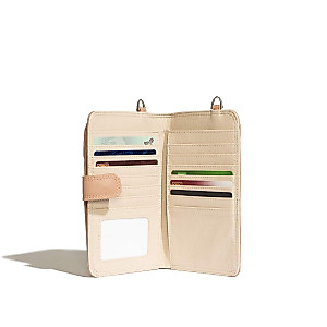 Pixie Mood Rae 4 x 7 Vegan Leather Convertible Crossbody Phone Wallet, Misty Rose