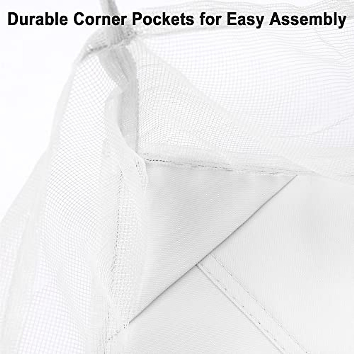 Yescom 8'x8' UV30+ Gazebo Canopy Replacement Top Cover White for Dual Tier Outdoor Patio Garden Tent Y0018T07