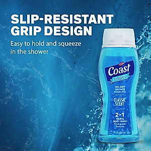 Coast Hair and Body Wash, Classic Scent, 18 Fl Oz Bottle