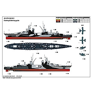 Trumpeter USS Indianapolis CA35 Heavy Cruiser 1944 (1/350 Scale)