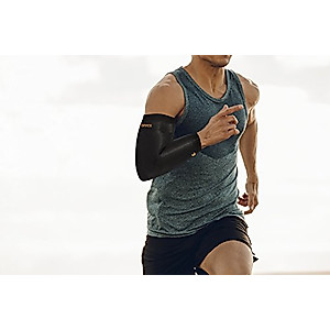 THX4COPPER Elbow Compression Sleeve(2 Pieces) - 1Copper Infused Support –Guaranteed Recovery Copper Elbow Brace-Idea for Workouts, Sports, Golfers, Tennis Elbow, Arthritis, Tendonitis-Large