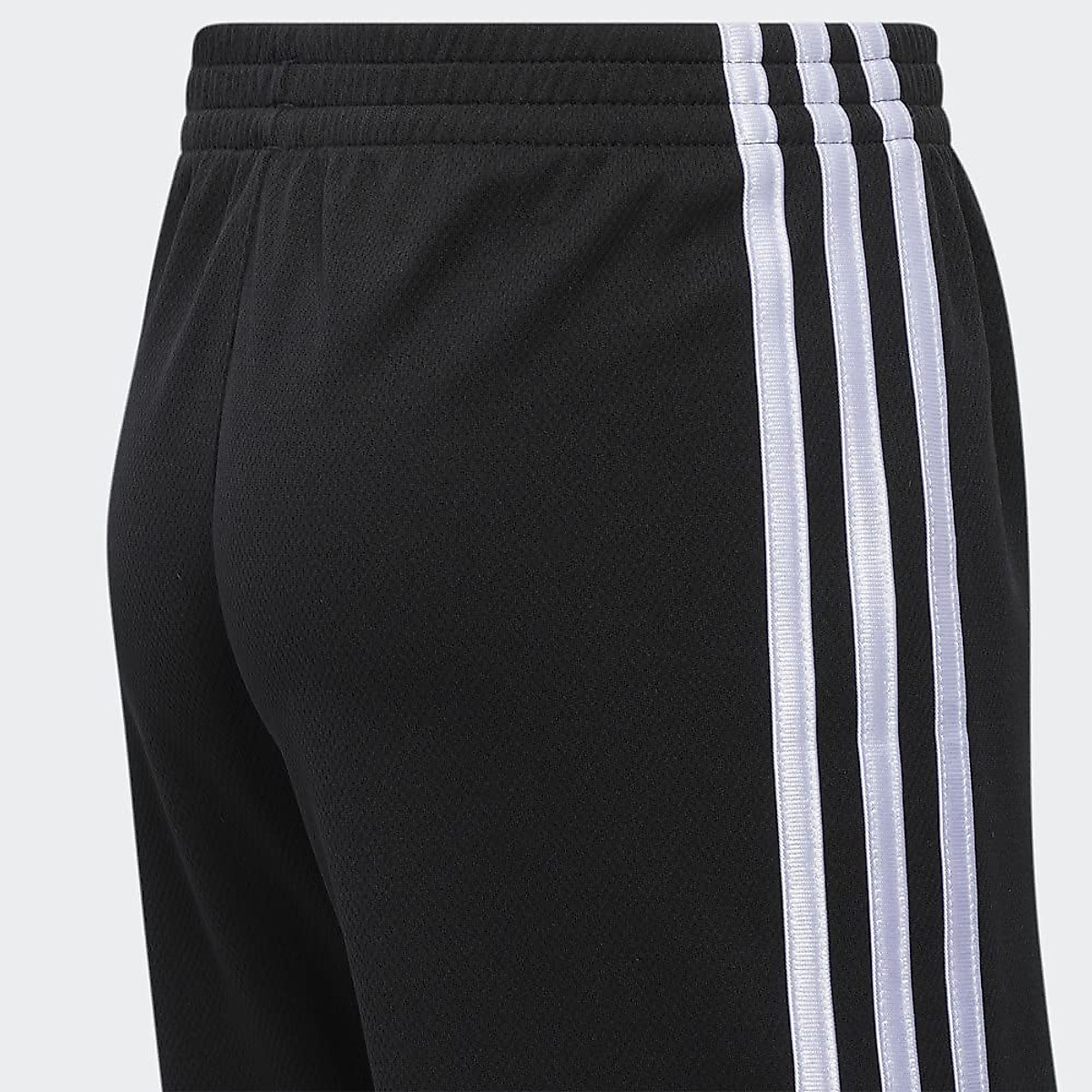 adidas boys Adi Classic 3-stripe Shorts, Black, 5 US