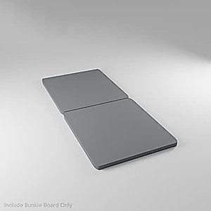Spinal Solution Wood Split Fully Assembled Bunkie Board for Mattress/Bed Support, Twin XL Grey