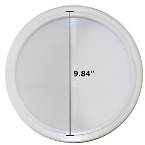 Beam Lighting 11in White Round Acrylic Drum Style Cover/Lens for Fixture with 8in Circline Bulb