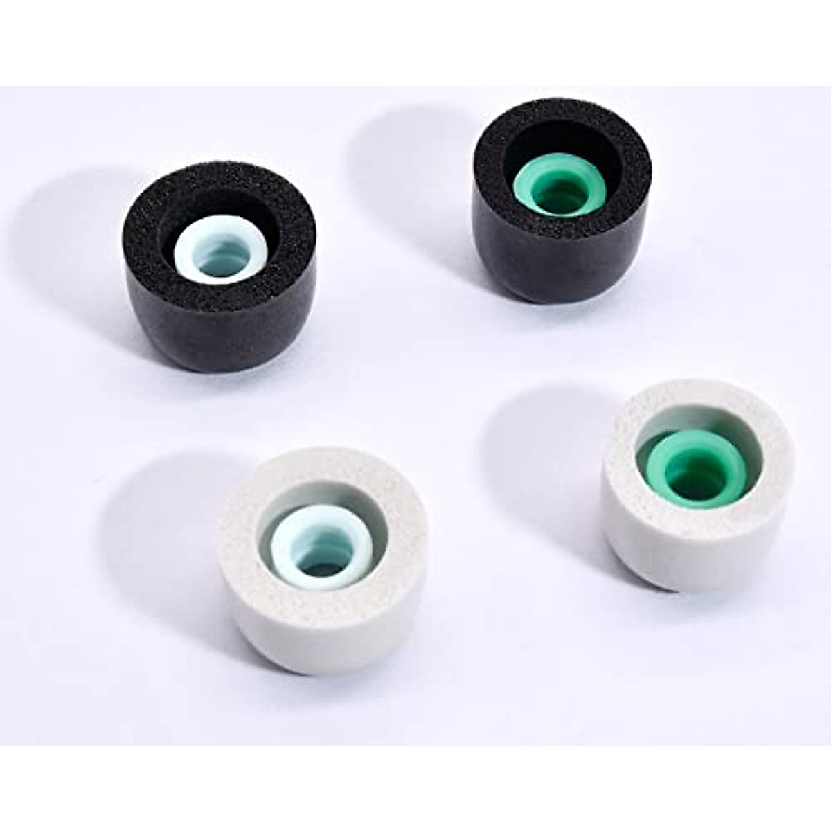 Zotech 4 Pairs Replacement Memory Foam Ear Tips for Sony WF-1000XM4 (2 Pair Gray and 2 Pair Black)