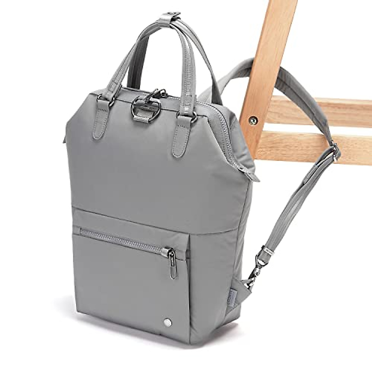 Pacsafe Citysafe CX 11L Anti Theft Mini Backpack - Fits 13" Laptop, ECONYL Gravity Gray