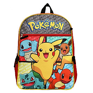 Pokemon Starter Characters 5-Piece Backpack Set