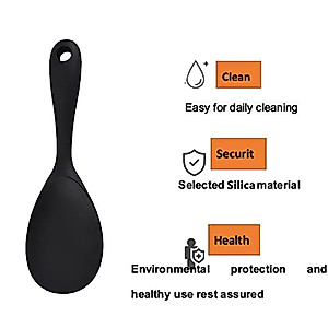 Rice Spoon Silicone Rice Paddle Spoon- Non Stick Rice Paddle Spoon Rice Scoop High Temperature Resistant Works for Rice,mashed Potato