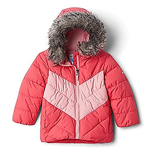 Columbia Youth Girls Arctic Blast Jacket, Bright Geranium/Pink Orchid, Large