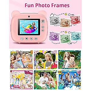 Kids Instant Camera for Toddlers Boys Girls Christmas Birthday Gifts 2.0 Inch Screen 12MP / 1080P HD Video Camera Baby Instant Print Digital Camera