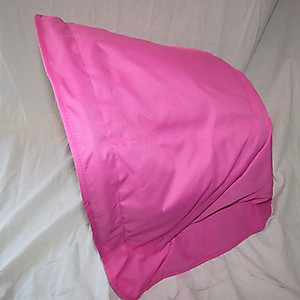 Pink Sun Shade Canopy and Large Under Seat Storage Basket Plus Free Handle Bar Covers for Bugaboo Cameleon 1, 2, 3, & Frog Baby Child Strollers