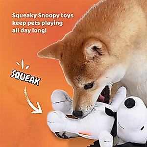 Peanuts for Pets 6 Inch Halloween Witch Plush Dog Toy with Squeaker, Small Dog Toy - Fabric Plush Dog Toys, Cute Dog Toys for All Dogs - Squeaky Dog Toys, Stuffed Dog Toys