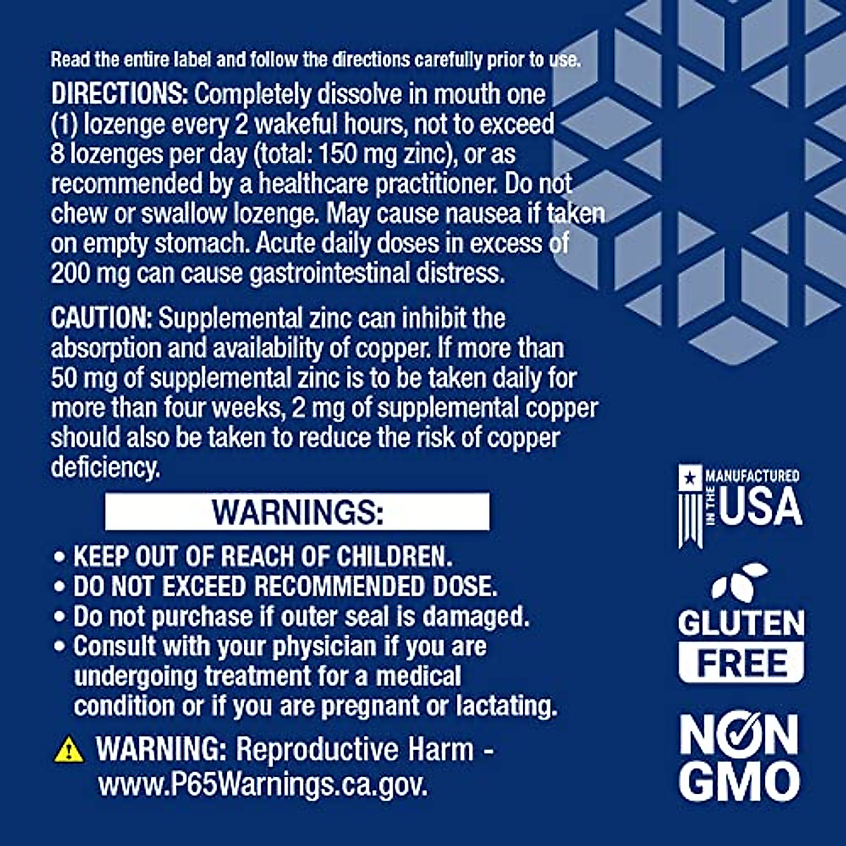 Life Extension Enhanced Zinc Lozenges - Support Healthy Immune System - Peppermint-Flavored - Gluten-Free, Non-GMO, Vegetarian Lozenges - 30 Count