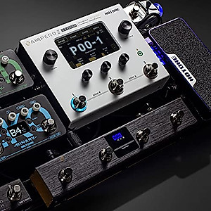 HOTONE Guitar Multi Effects Processor Multi Effects Pedal Touch Screen Guitar Bass Amp Modeling IR Cabinets Simulation Guitar Effects Pedal Multi FX Processor Ampero II Stomp