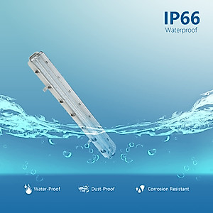 Sokply LED Explosion Vapor Proof Light ETL&UL844 Certified 60W 8400LM (300W HPS Eqv.), 4FT Class I Division II Hazardous Locations Industry Luminaires 0-10V Dimmable IP66 Waterproof, R4 Series