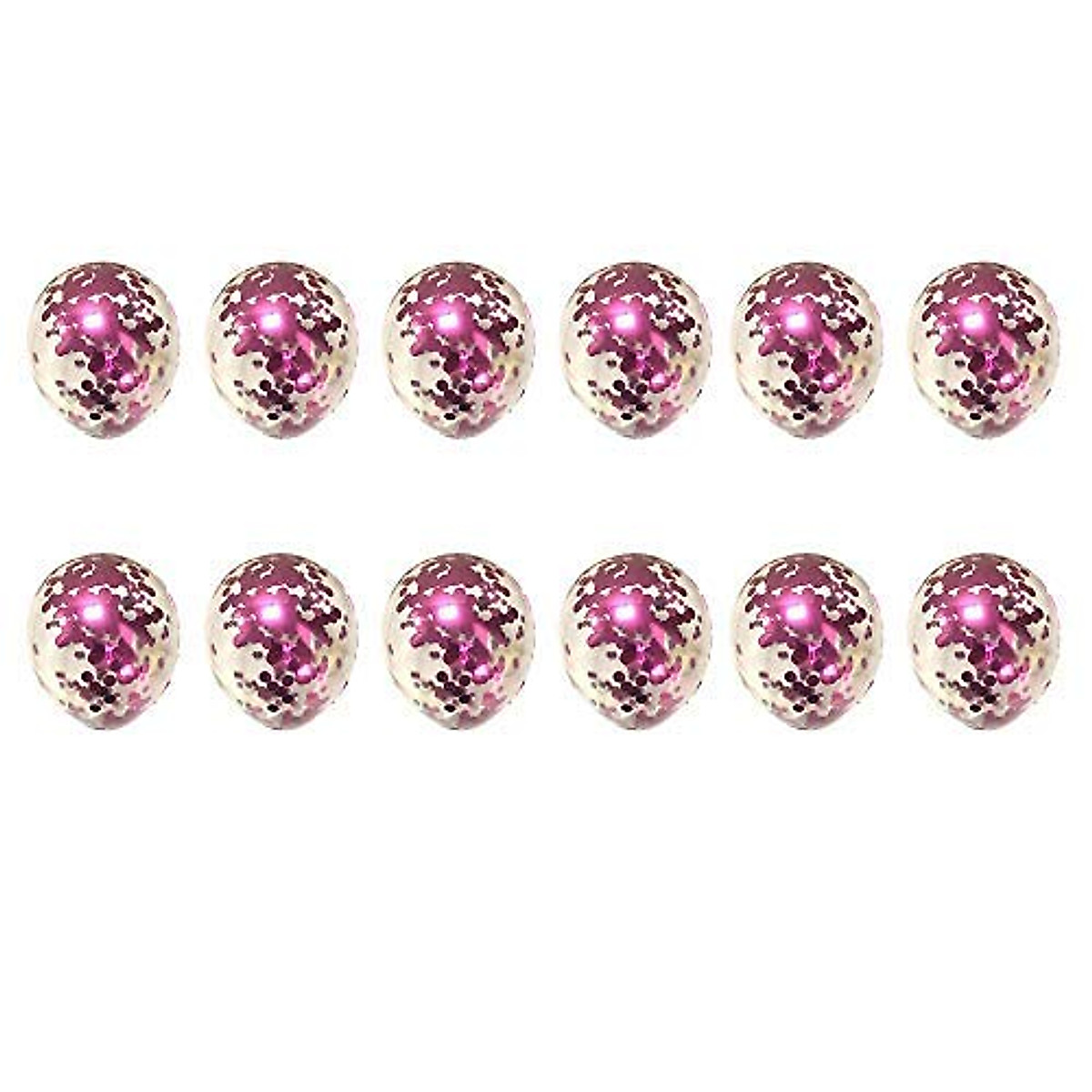 40PCS Pink Gradient Balloons 12 inch Confetti Balloons & Latex Balloons for Wedding Baby Shower Birthday Carnival Party Decoration Supplies