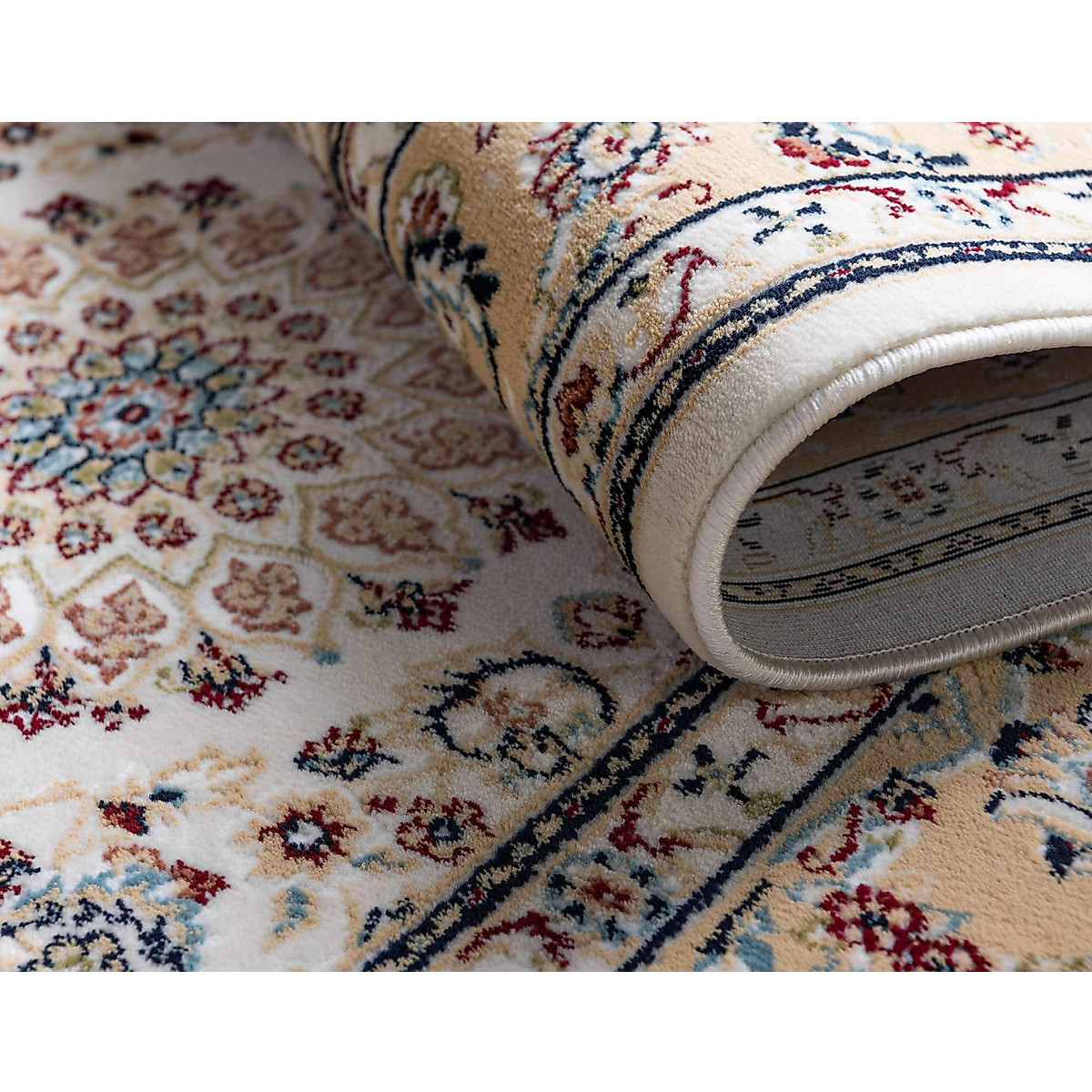 Unique Loom Narenj Collection Classic Traditional Repeating Pattern Green Area Rug (5' 0 x 8' 0)