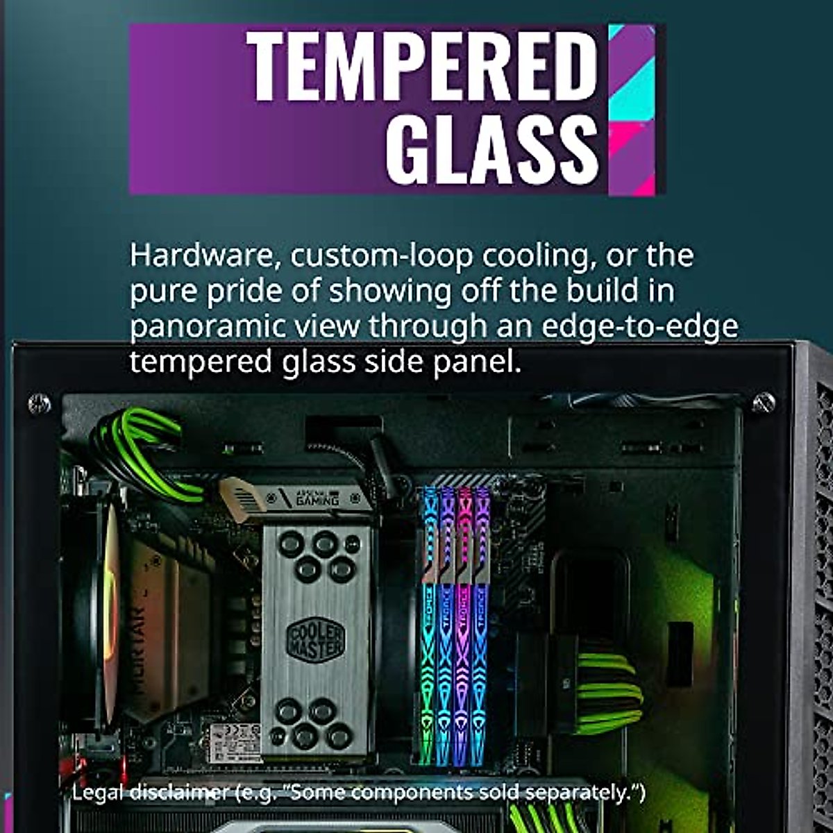 Cooler Master MasterBox MB320L ARGB Micro-ATX with Dual ARGB Fans, DarkMirror Front Panel, Mesh Front Intake Vents, Tempered Glass Side Panel & ARGB Lighting System