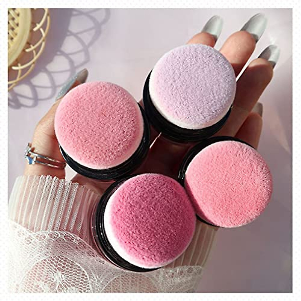 Loose Powder Blush Air Cushion Blush Natural Blusher Bright Shimmer Face Blush for Cheek Highly Pigmented Blush Makeup Easy to Blend Makeup Blushin, All Day Wear(04#)