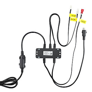 MineCtrl Lift Chairs Power Recliners 5 Pin Prong MLSK55-A1 Remote Handset Controller Hand Control with USB Heat and Massage