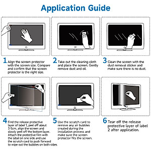 F FORITO 2-Pack 21.5 inch Anti Glare Matte Computer Screen Protector for 16:9 Monitor, Eye Protection Computer Screen Cover Compatible with 21.5" Acer/HP/Dell/Lenovo/ASUS/LG/MSI Desktop