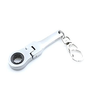 GT//Rotors 10mm Ratchet Wrench Keychain Flex Head Key Ring (2 Pack)