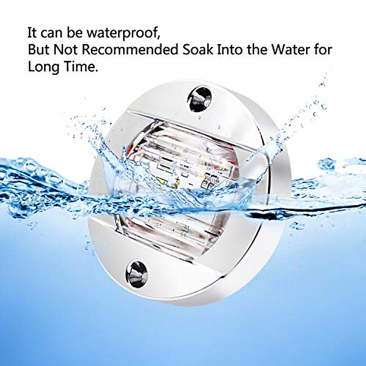 6 Pcs Marine Boat LED Cabin Deck Courtesy Light Stern Transom Lights 12V Blue for Boating Kayak Yacht, Dinghy, Sailboat, Pontoons, Navigation Vessels, Freighters, Hovercrafts, Hunting & Fishing