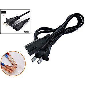 UpBright 2 Pin AC Power Cord Cable Compatible with Sony CFD Series CD Boombox Blu-Ray Player CFD-G30 CFD-G35 CFD-G50 CFD-G300 CFD-G505 CFD-G55 CFD-G70 CFD-G700 CFD-S300 CFD-S32 CFD-S33 CFD S34 250