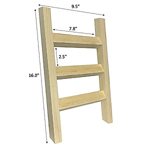 Kitchen Hand Towel Ladder, Bathroom Hand Towel Ladder, Mini Towel Ladder, Tea Towel Ladder, Many Colors Available (Dark Walnut)