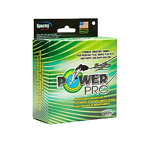 PowerPro Spectra Fiber Braided Fishing Line, Hi-Vis Yellow, 500YD/50LB