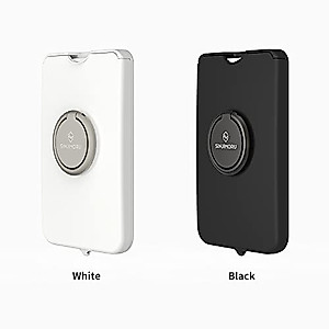 Sinjimoru MagSafe Wallet Phone Case with Ring Holder - Compatible with iPhone 14/13/12 Series & MagSafe Cases, Kickstand & Card Slot, M-Ringo Black