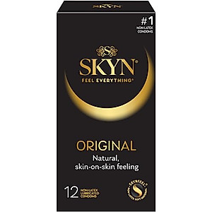 SKYN Non-Latex Lubricated Condoms, 12 Count