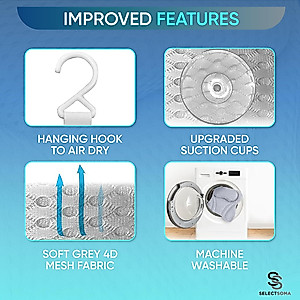 Bath Pillows for Tub Neck and Back Support - Bath Pillow for Bathtub - Bath Tub Pillow Headrest - Spa Pillow for Bathtub and Hot Tub - Bathtub Accessories for Women – Bath Cushion for Tub Adult