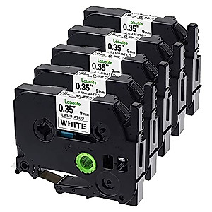 Replacement for Brother Ptouch TZe-221 9mm Label Tapes Bundle with Replace 12mm TZe Label Tape, Black on White, (Total 11-Pack)