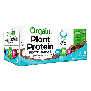 Orgain Plant Protein Shake Chocolate (18 X 11 Fl Oz)Net Wt (198 Fl Oz),