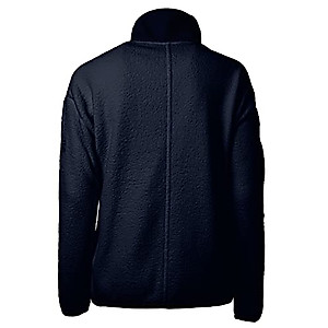 Cutter & Buck Cascade Eco Womens Sherpa Fleece Jacket, Navy Blue, X-Large