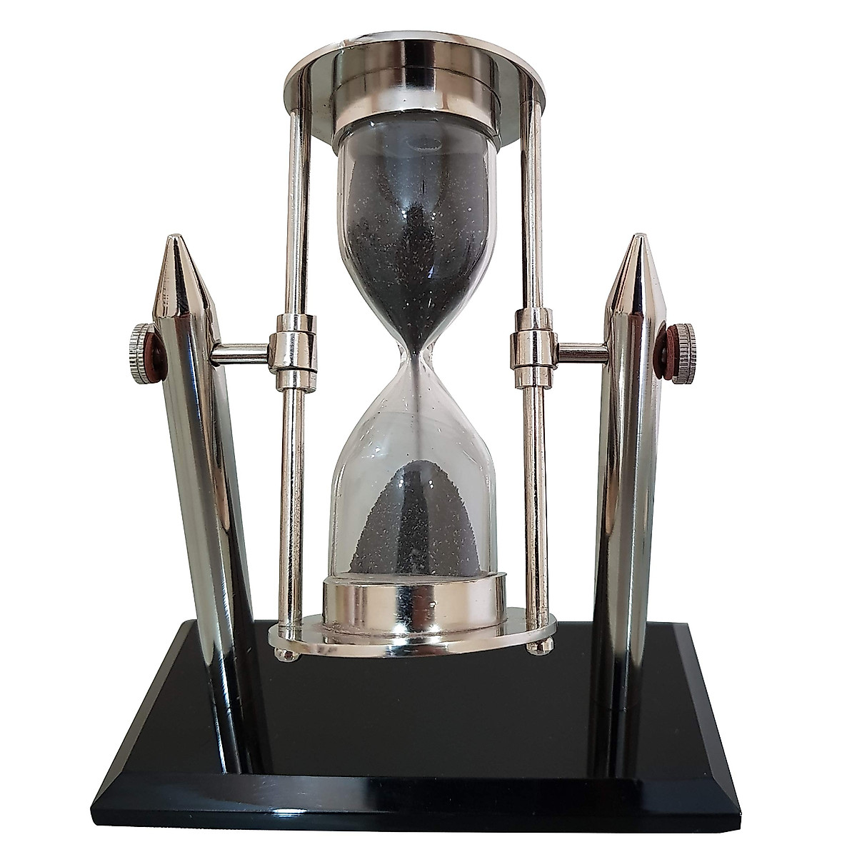 Vintage Handmade Articles Antique Sand Timer Retro Table Marine Nickel Hourglass Nautical Decorative Gift Item