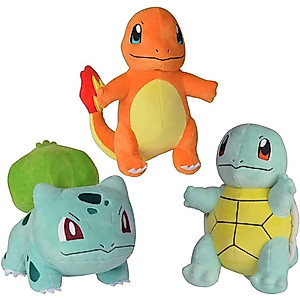 Cute Plush Toys Starter 8 inches 3 Pack Soft Stuffed Animals for Boys and Girls Gifts (3-P)