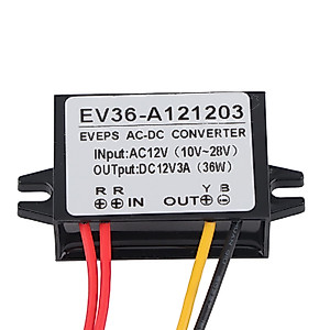 Step Down Converter Power Converter Waterproof Step Down Volt Converter AC 10-28V to DC 12V Converter AC-DC Step Down Power Module(3A)